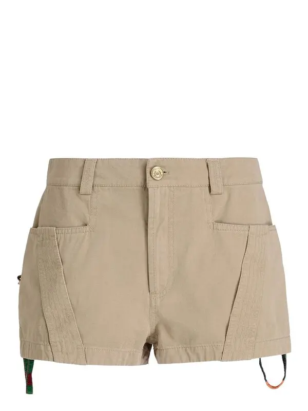 Emilio Pucci Cotton-gabardine Shorts - Beige