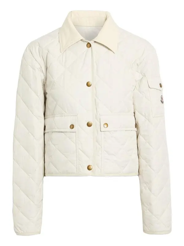 Moncler Chitre Canvas-trimmed Quilted Shell Jacket - Ivory
