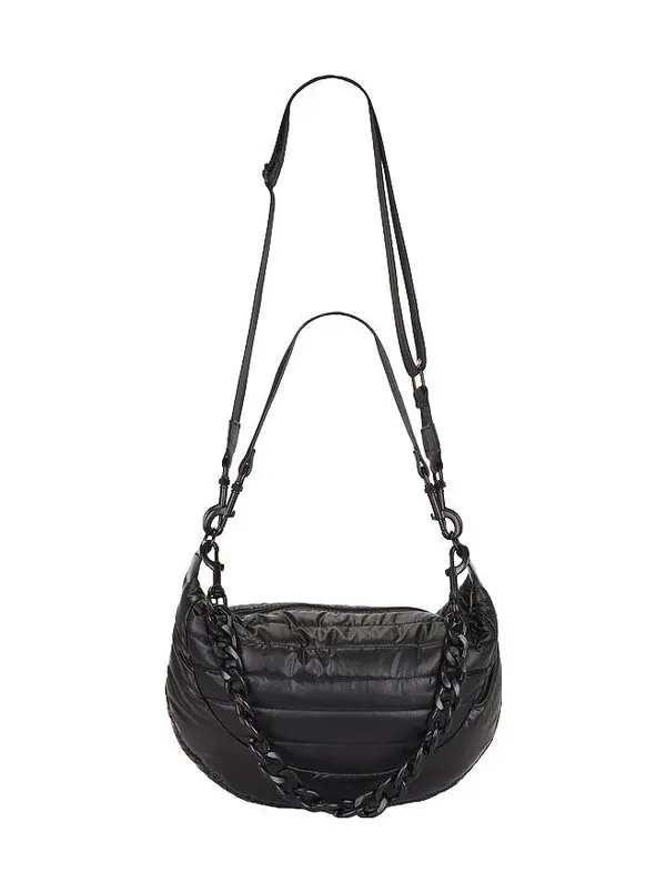 THINK ROYLYN Elton Hobo Crossbody Bag - Pearl Black