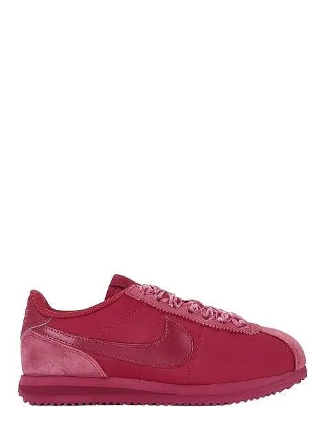 Nike Cortez Velvet Lace Sneakers - Sweet Beet  Rush Maroon & Dark Team Red