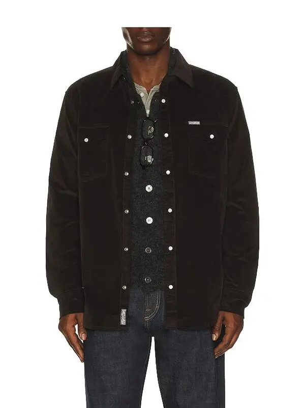 SENDERO PROVISIONS CO. The Wyatt Pearl Snap Shirt - Charcoal