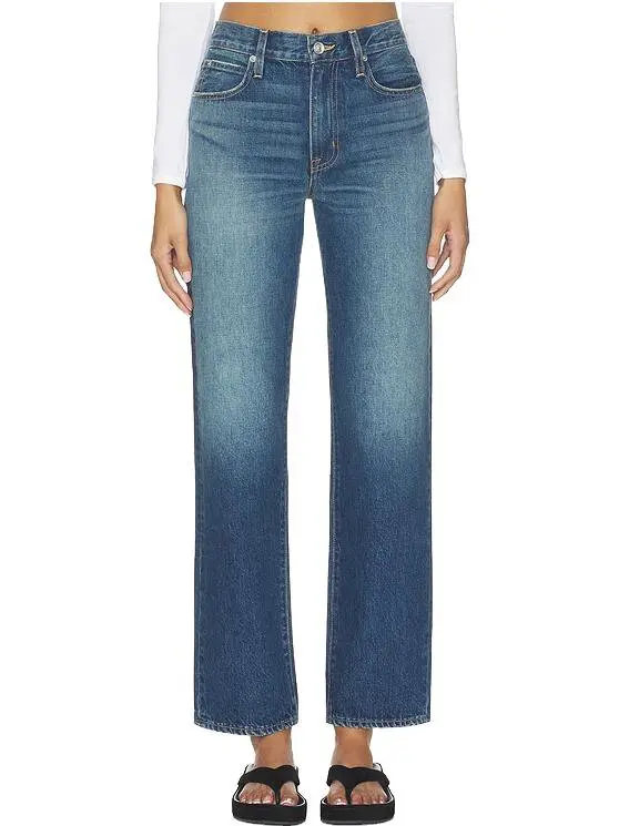 SLVRLAKE Kendra Straight Leg Jeans - Easy Come Easy Go Blue