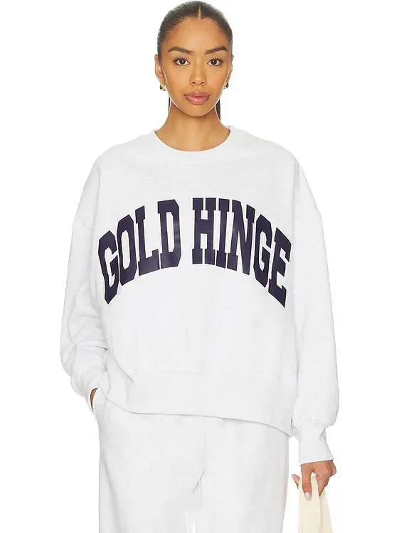 GOLD HINGE Wide Arm Sweatshirt - Heather Indigo