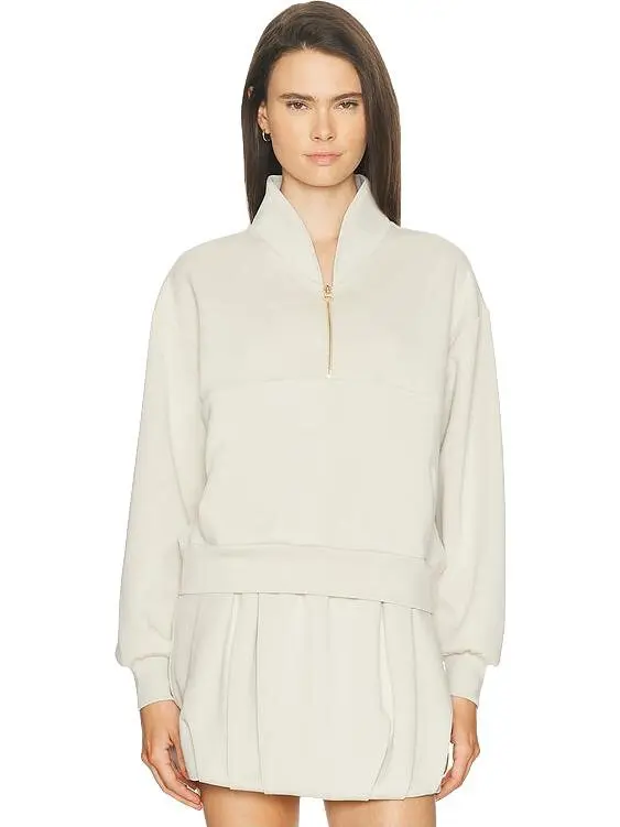 GOLD HINGE Luxesoft Lounge Quarter Zip - Natural