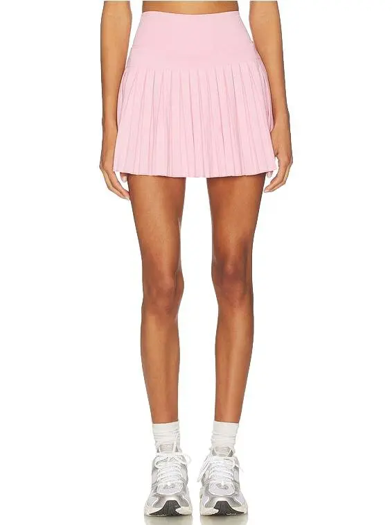 GOLD HINGE 15 Pleated Tennis Skirt - Almond Blossom