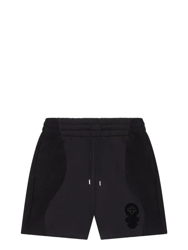 Casablanca Squash Logo Flock Print Sweatshorts - Black