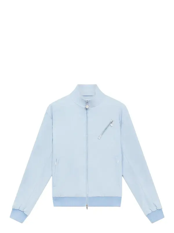 Casablanca Jacquard Zip Jacket - Blue