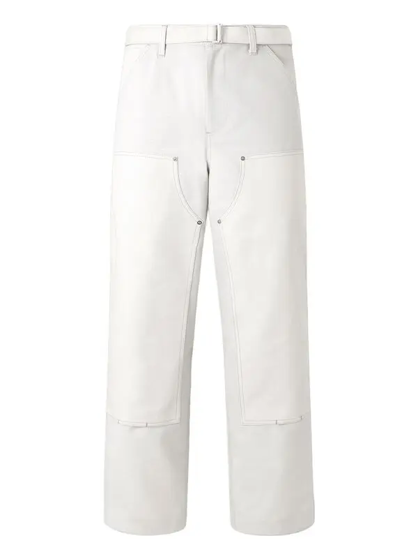 Sacai Carhartt Wip Duck Wide-leg Trousers - Neutrals