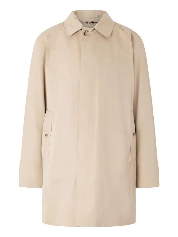 Burberry Cotton-gabardine Car Coat - Neutrals