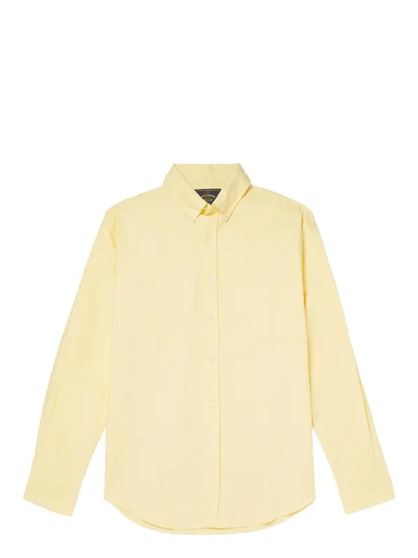 Portuguese Flannel Belavista Button-down Collar Cotton Shirt - Yellow