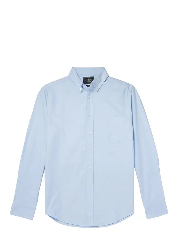 Portuguese Flannel Belavista Button-down Collar Cotton Shirt - Blue