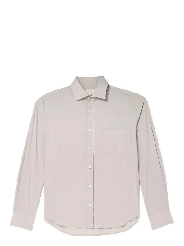 Hartford Paul Pat Cotton-poplin Shirt - Gray