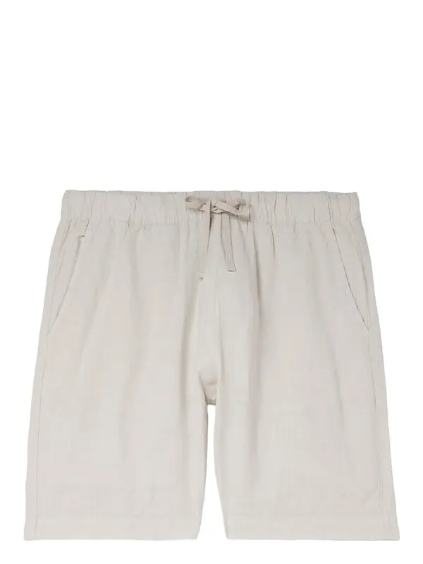 Hartford Joggy Straight-leg Linen Bermuda Shorts - Neutrals