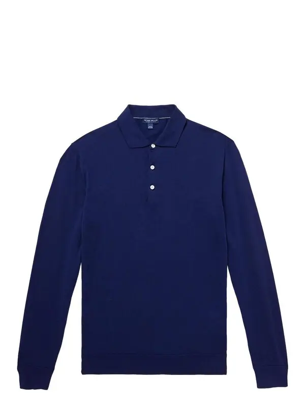 Peter Millar Mariner Sea Island Cotton Polo Shirt - Blue