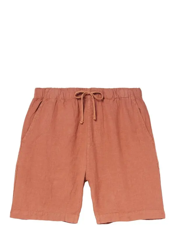 Hartford Joggy Straight-leg Bermuda Shorts - Orange