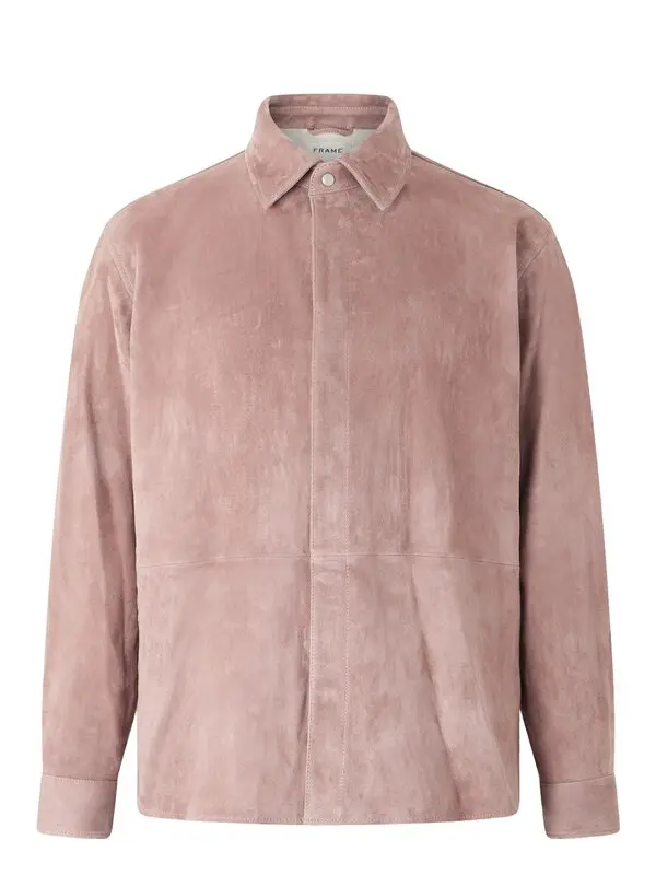 FRAME Suede Shirt - Pink