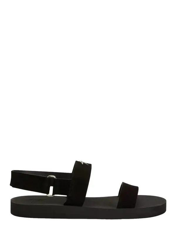 GIUSEPPE ZANOTTI Saiph Suede Sandals - Black