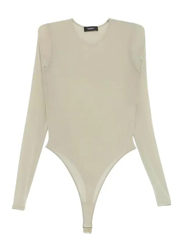 Wardrobe.NYC Sheer Bodysuit - Neutrals