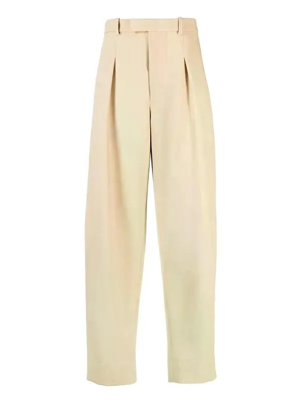Wardrobe.NYC Wide-leg Dart-detail Trousers - Neutrals
