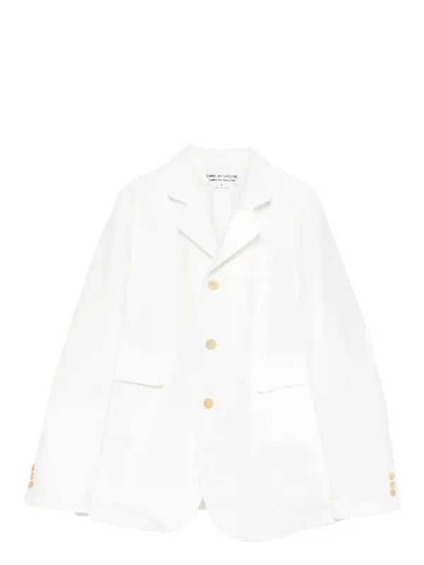 Comme Des Garçons 2000s Button Blazer - White