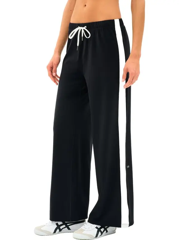 Splits59 Willow Airweight Wide Leg Pant - Black/white