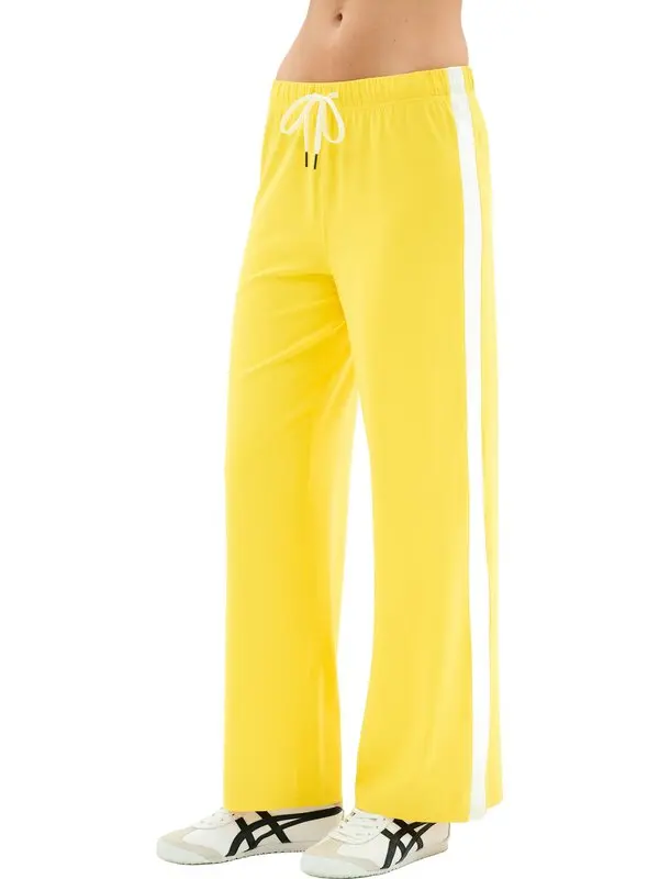 Splits59 Willow Airweight Wide Leg Pant - Bright Yellow/white