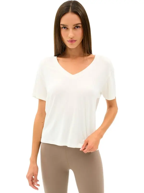 Splits59 Georgia Jersey V-neck - White
