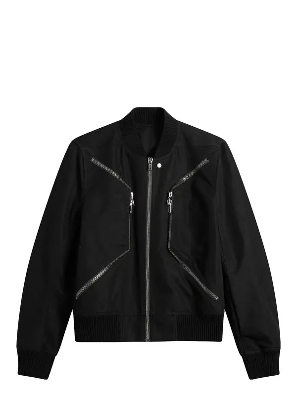 Rick Owens Heizer Flight Bomber Jacket - Black