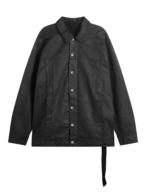 Rick Owens Jumbo Denim Worker Shirt - Black