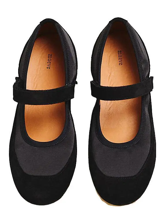 Maeve Mary Jane Sneaker Flats - Black
