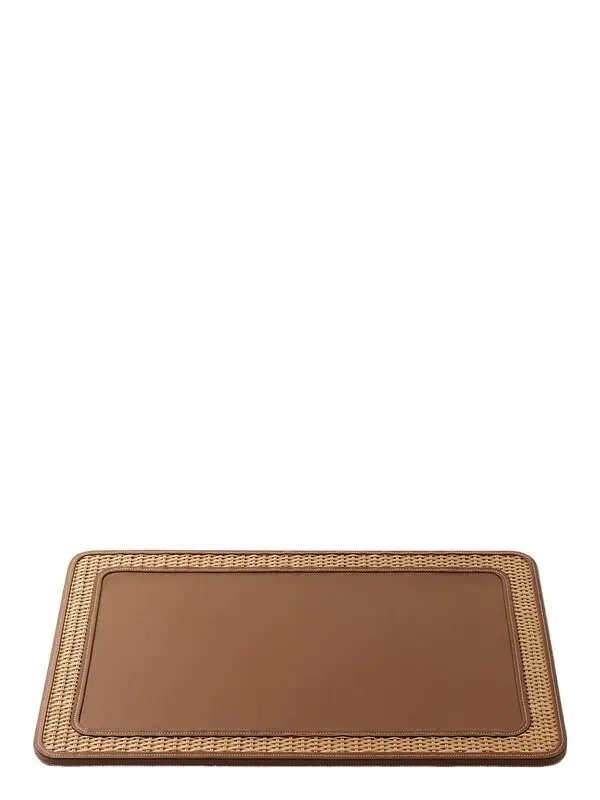 Ralph Lauren Bailey Desk Blotter - Saddle