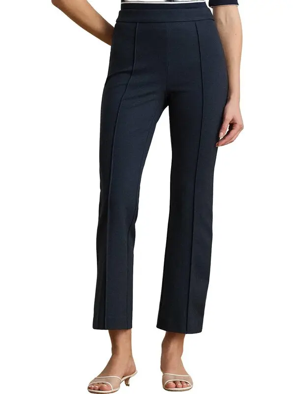 Ralph Lauren Twill Flare Ankle Pant - Lauren Navy