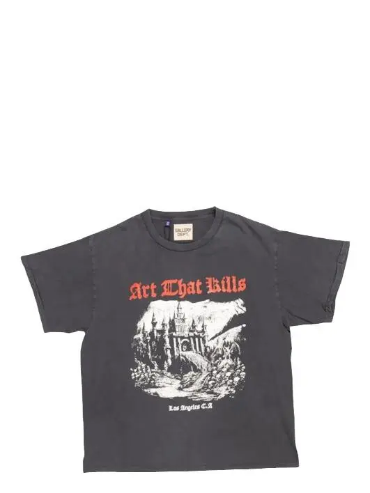 GALLERY DEPT. Atk Castle Tee Shirt - Vintage Black