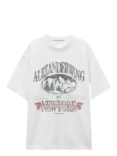 Alexander Wang Logo T-shirt - Vintage White
