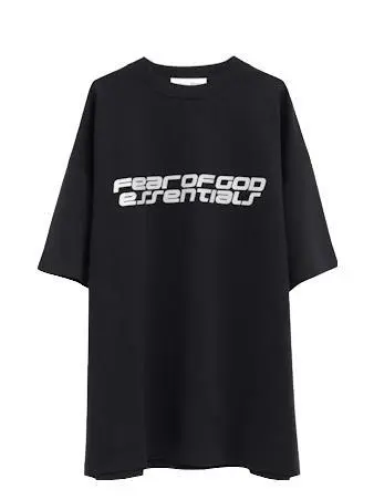Fear Of God Essentials 90's Short Sleeve Tee Shirt - Vintage Black/white