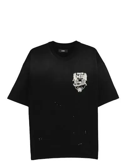 Amiri Eagle Oversized Tee Shirt - Black