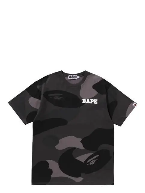 A BATHING APE Mega Camo Relaxed Fit Tee Shirt - Black