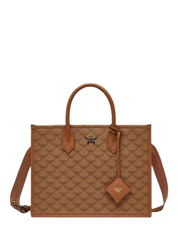 Mcm Himmel Lauretos Tote - Cognac