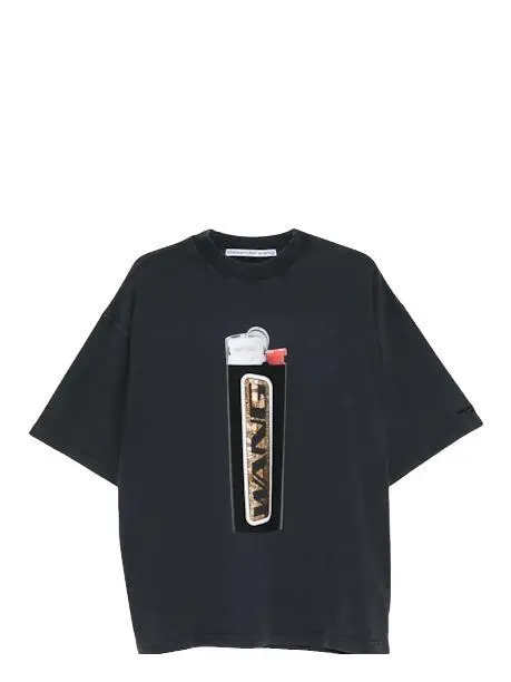 Alexander Wang Graphic T-shirt - Washed Black