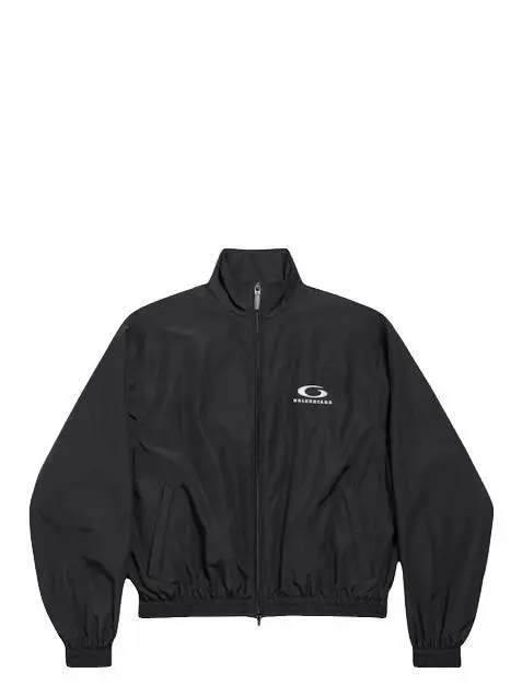 Balenciaga Tracksuit Stand Up Collar Jacket - Black