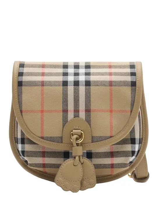 Burberry Plaid Crossbody Bag - Sand Beige