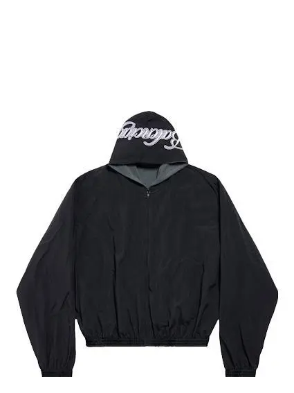 Balenciaga Hooded Reversible Jacket - Black