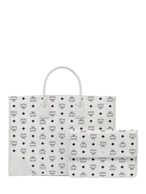Mcm München Xlarge Tote - White
