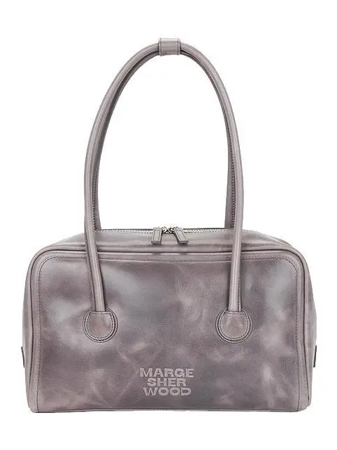 MARGESHERWOOD Soft Boston Shoulder Bag - Grey