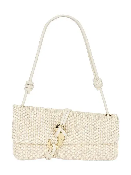Dolce Vita Raffia Baguette Bag - Tan