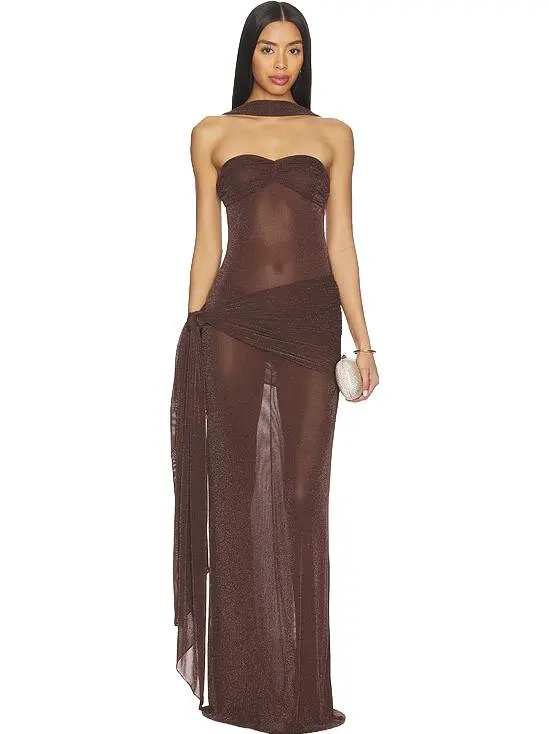 Nbd Smita Gown - Chocolate