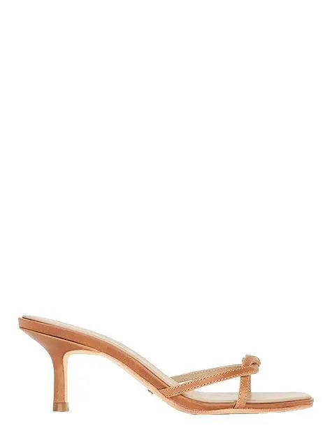 TONY BIANCO Amelia Braided Kitten Heel Sandal - Tan