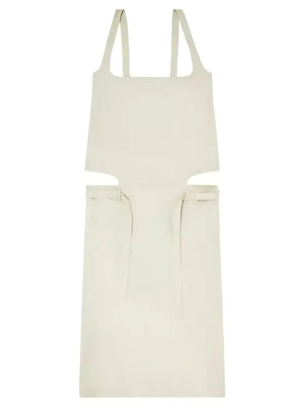 DIESEL® D-sana Square-neck Midi Dress - Neutrals