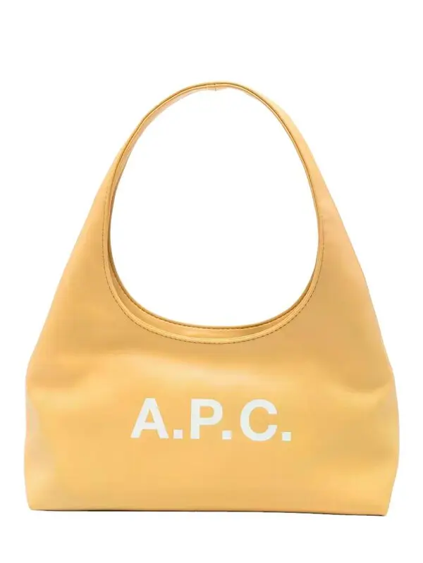 A.p.c. Logo-print Shoulder Bag - Yellow
