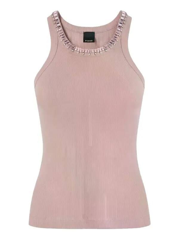 Pinko Stud-embellished Tank Top - Pink